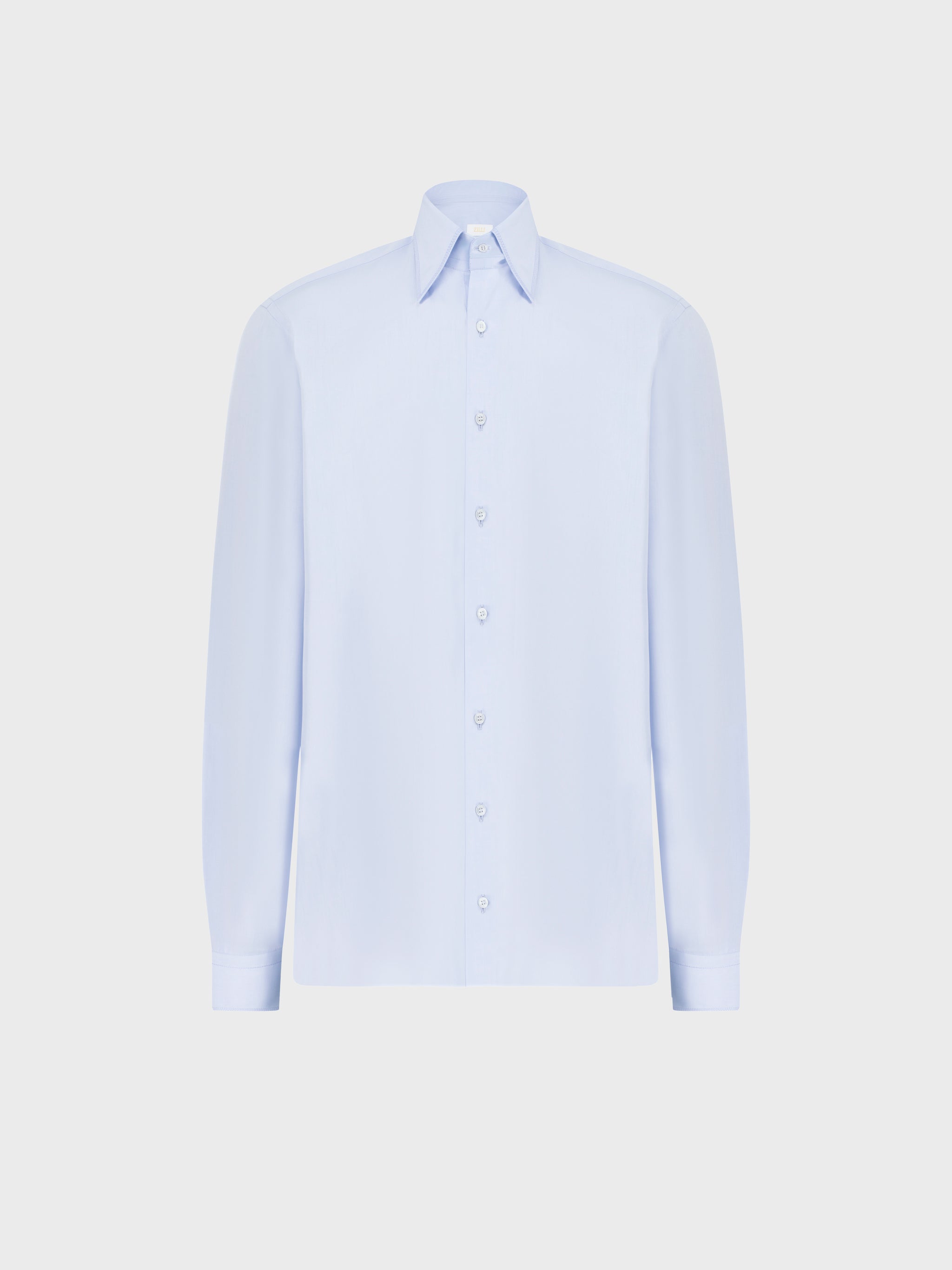 Triple-Stitched Hidden Button Collar Sea Island Cotton Shirt - Oxford