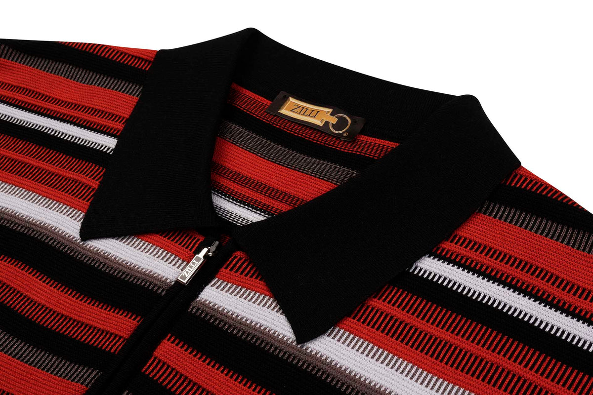 Zilli Silk-Cotton Blend Zipped Polo Shirt - Luxurious Comfort in ...